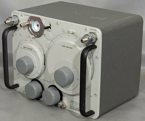 General Radio 1606-B RF/R-F Impedance 400 kHz-60 MHz Bridge w/2 GR874 ...