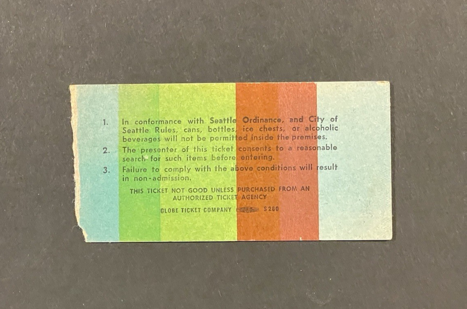 Led Zeppelin 7-17-1977 Concert Ticket Stub Kingdome Seattle Washington ...