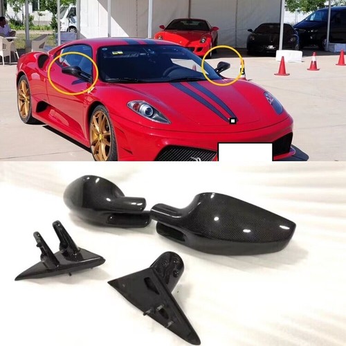 4Pcs Carbon Fiber Car Side Mirror Cover Replacement for Ferrari F430 | eBay