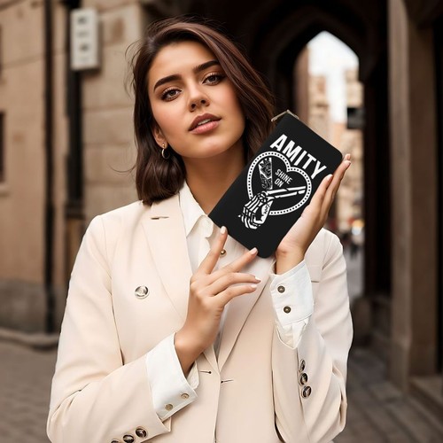 The Amity Affliction Wallet Leather Bifold Compact RFID Blocking | eBay