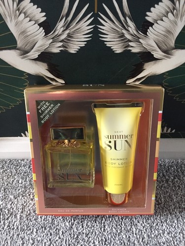 Bn Next Summer Sun Eau De Parfum 100ml & Shimmer Body Lotion 200ml Gift ...