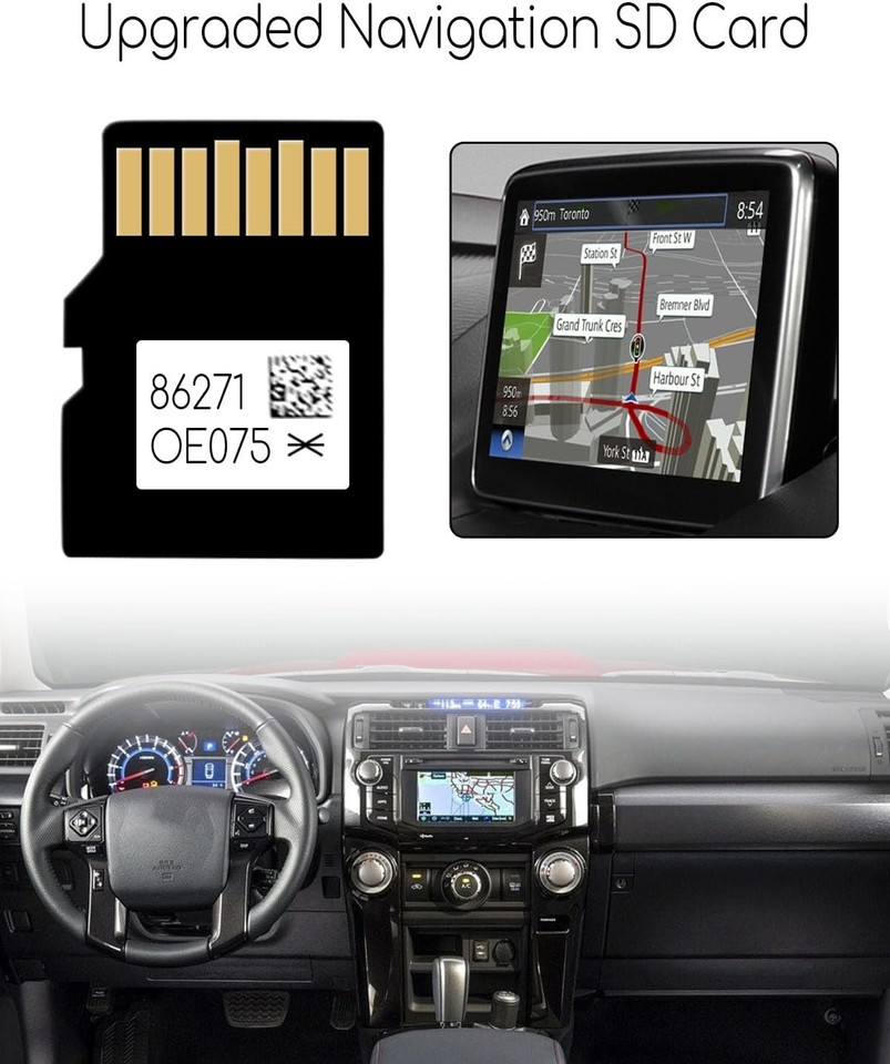 2024 Latest Maps Navigation GPS SD Card Replace 86271-0E075 Fit for ...