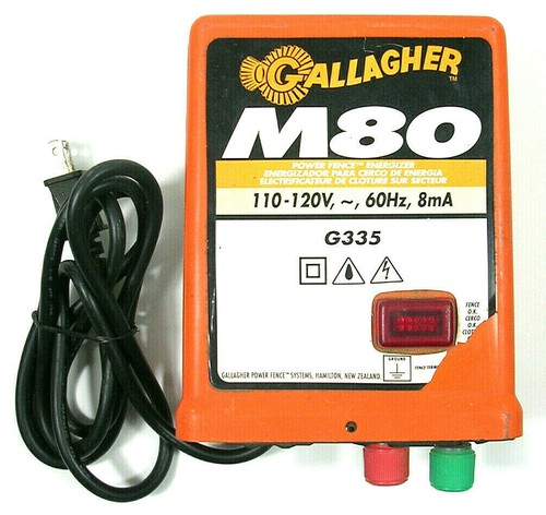 GALLAGHER M80 Power Fence Energizer 110-120V 60Hz 8mA G335 P1.6 | eBay