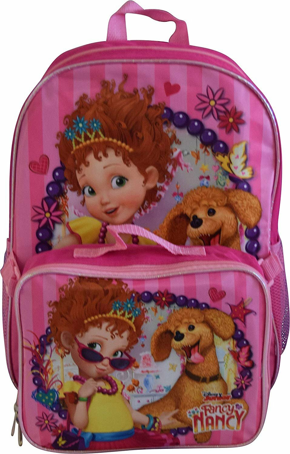 Fancy Nancy & Frenchy 16" Backpack With Detachable Matching Lunch Box ...