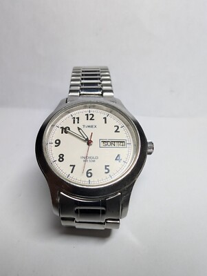 Timex Indiglo wr 50m watch New Batter Indligo Light Works | eBay