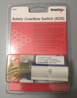 DiversiTech SOS-1 Condensate Safety Overflow Switch | eBay