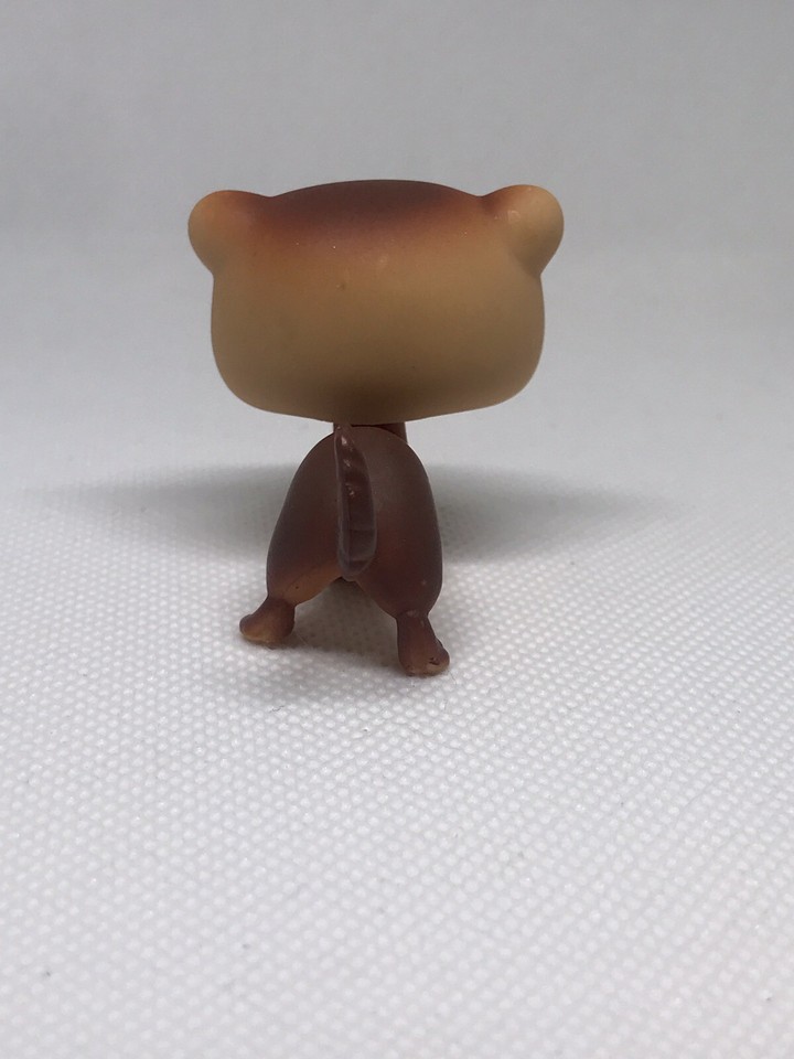 Littlest Pet Shop LPS #209 Brown Reddish Ferret Green Eyes Pink Nose ...
