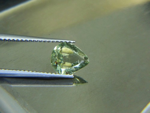 PRETTY 1.205CT UN-HEATED CEYLON GREEN SAPPHIRE PEAR SHAPE PRECIOUS ...