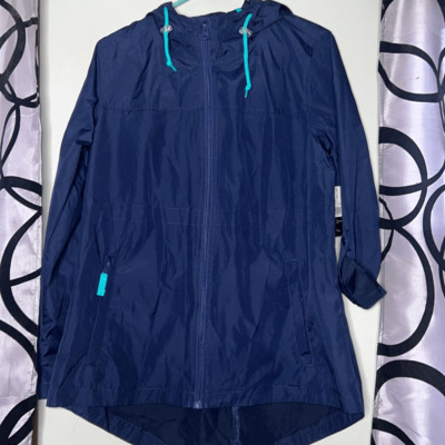 Weather Tamer Parka In A Pocket Blue Jacket Size S (4-6) NWT | eBay