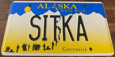 SITKA Alaska Novelty Vanity License Plate | eBay