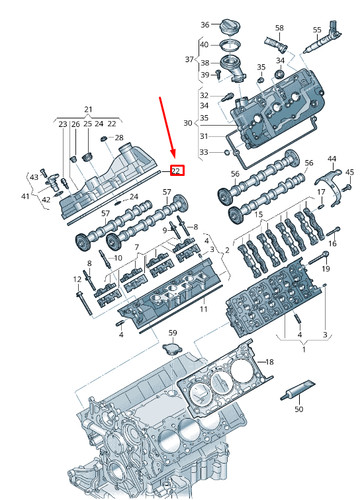 NEW VW TOUAREG CR ENGINE CYLINDER HEAD GASKET 059103484J ORIGINAL NO🇺🇸 ...