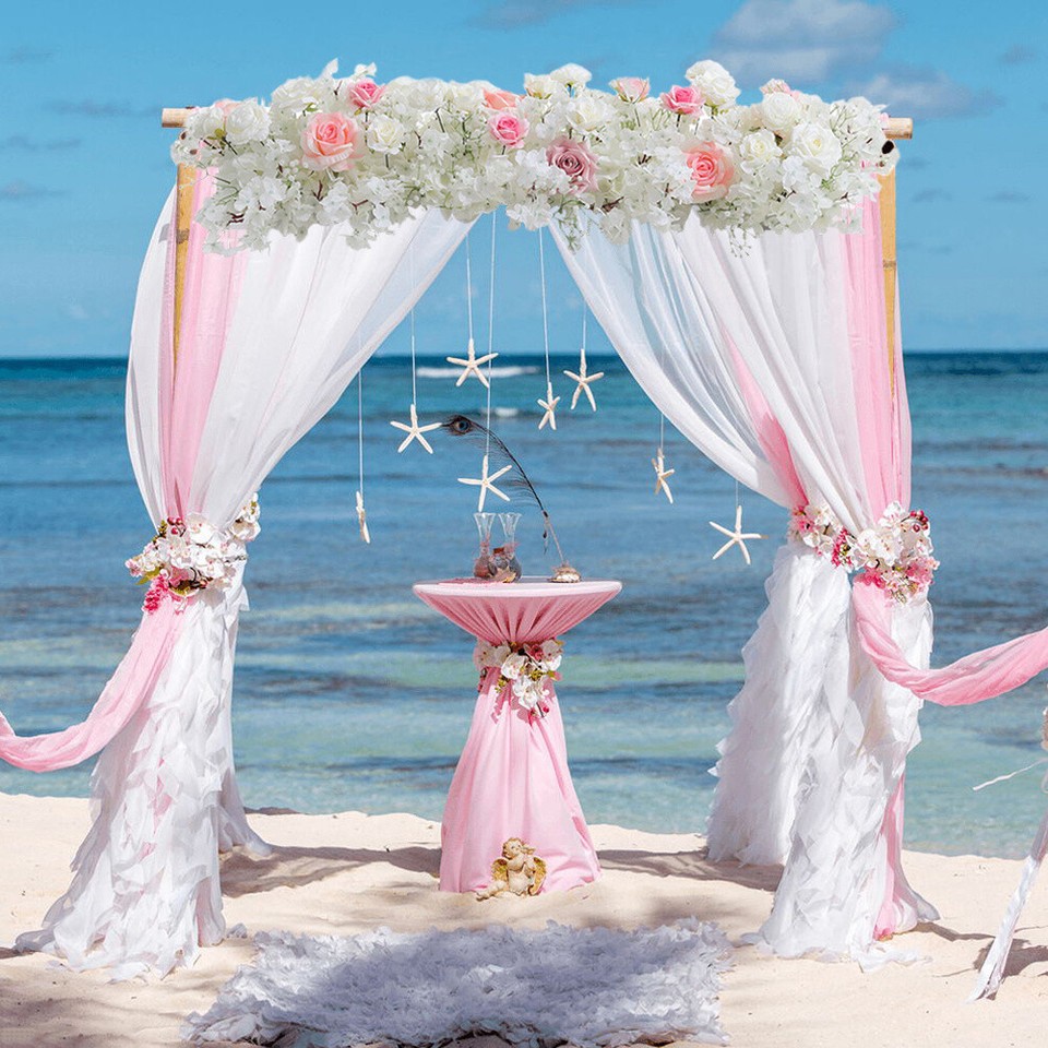100cm Artificial Wedding Flower Row Flower Swag Table Backdrop ...