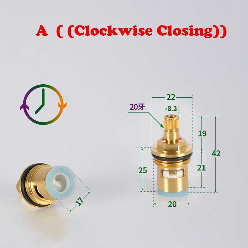 Replacement Tap Valves Ceramic Disc Cartridges gland Copper Faucet ...