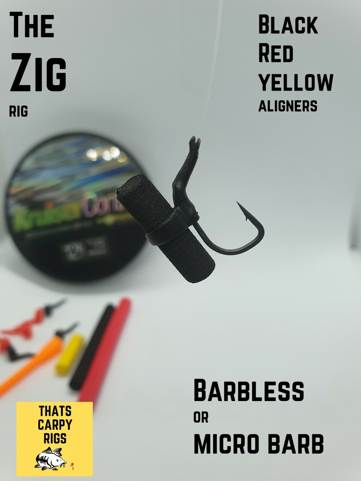 5 Zig Rigs / Korda Hooklink / Adjustable Zig / Zig Aligners / Ready Made Rig | eBay UK
