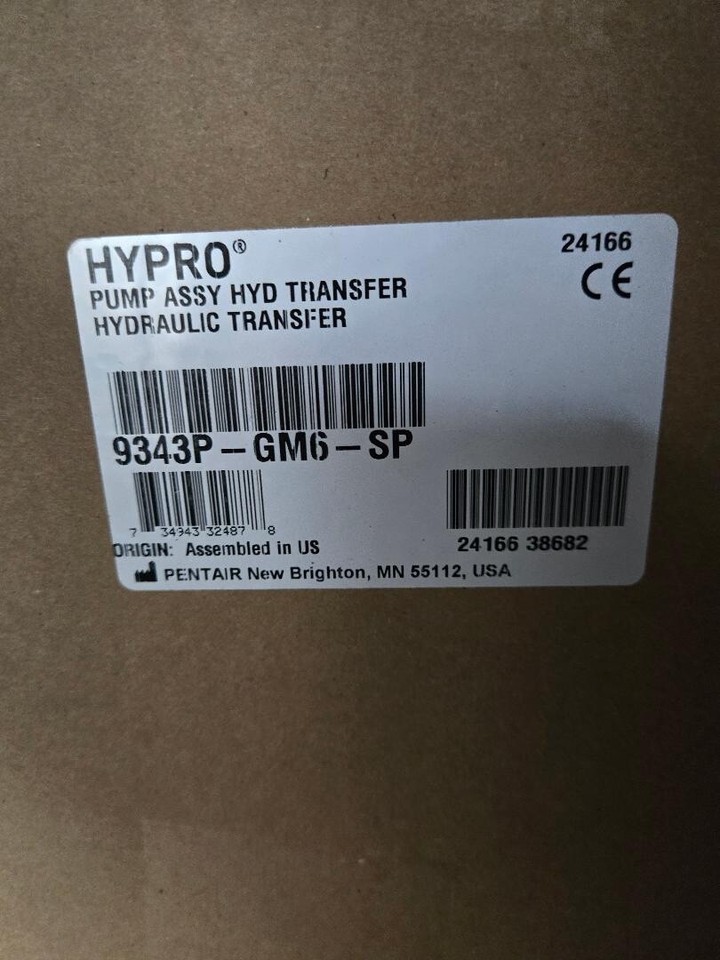 Hydraulic Poly Transfer Pump with 3" NPT Inlet x 3" Outlet 9343P-GM6-SP ...
