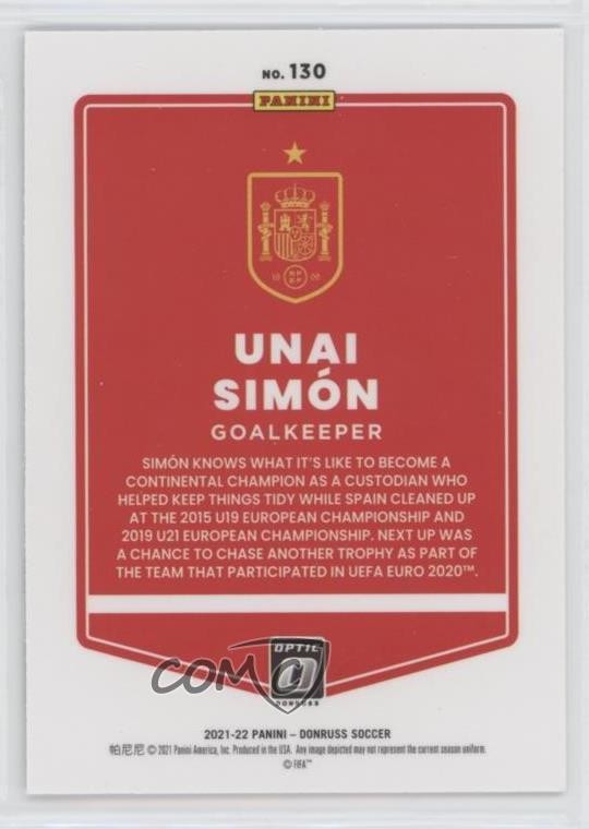 2021-22 Panini Donruss Road to Qatar Optic Unai Simon #130 | eBay