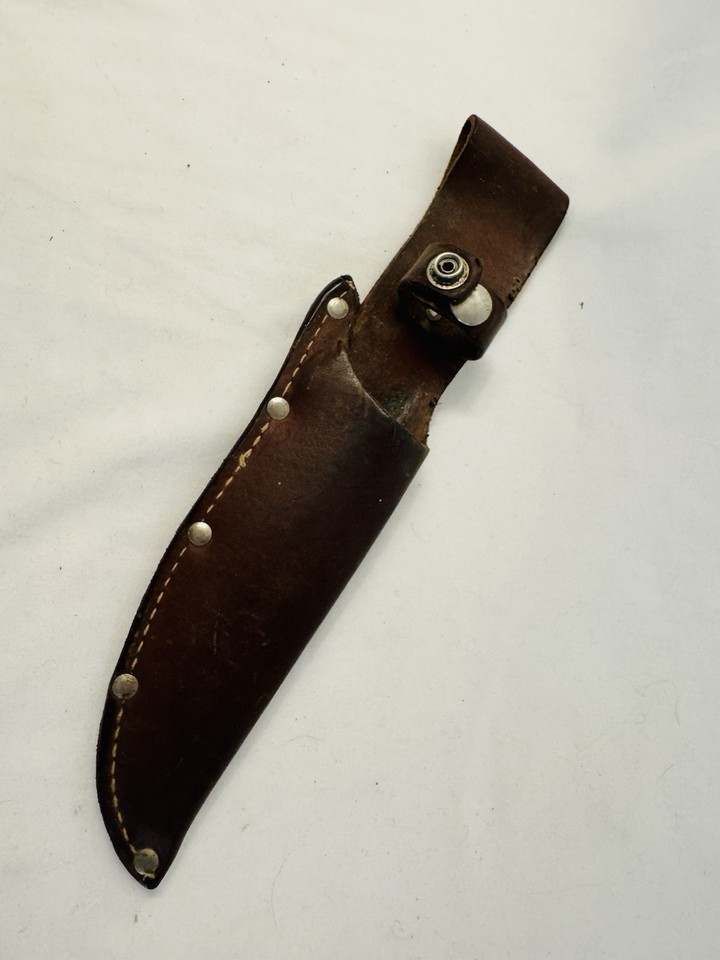 Old Vtg OLD TIMER SCHRADE USA 150T Hunting Camping Fixed Blade Knife W ...