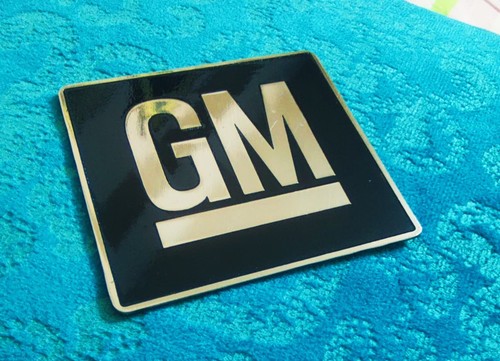 GM Car Badge Polished Stainless Steel Sticker Emblem | eBay