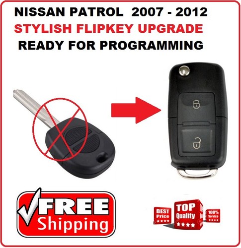REMOTE Flip CAR KEY KEYLESS ENTRY Suitable for NISSAN PATROL 2007 ...