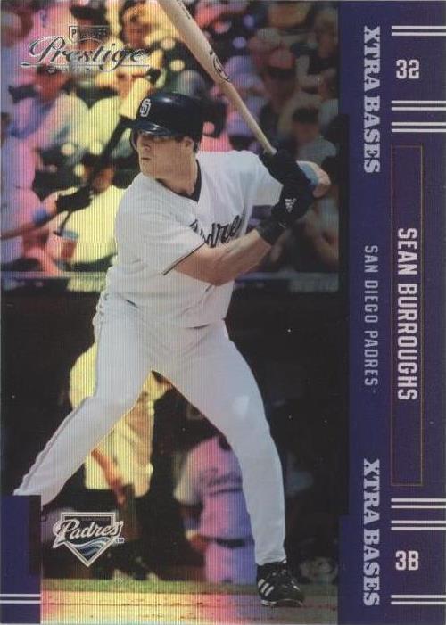 2005 Playoff Prestige - Sean Burroughs #80 Xtra Bases Purple /100 for ...