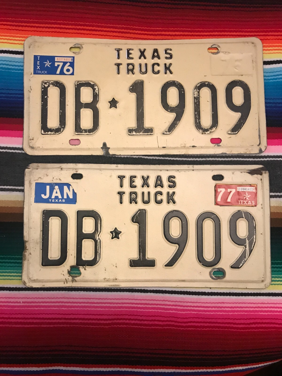 1975-1976-1977 TEXAS TRUCK LICENSE PLATES DB1909 | eBay