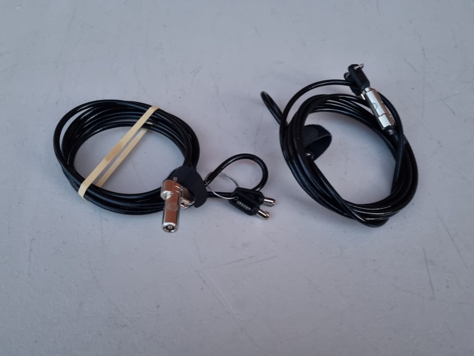 Joblot of 2 HP Nano Master Keyed Cable Lock 1AJ39AA. Joblot of 2 ...