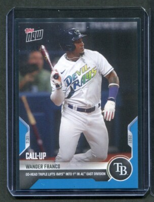 2021 Topps Now Blue Parallel Wander Franco Call Up #589 Go Ahead Triple ...