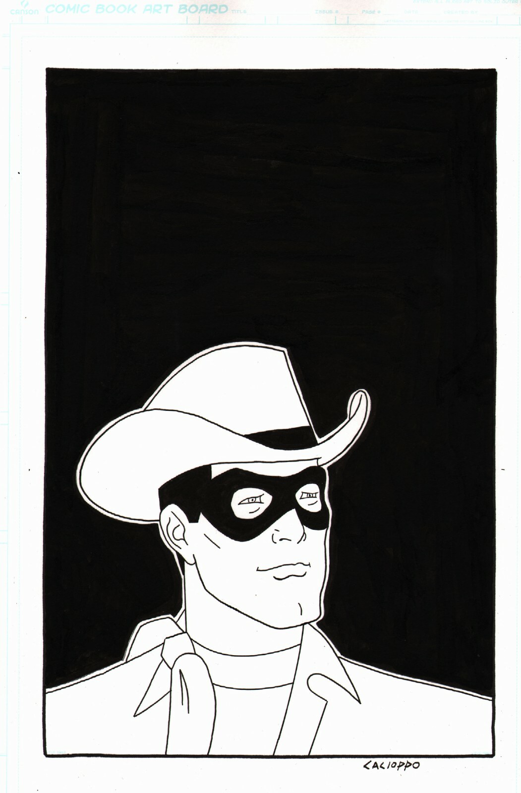 ANTHONY CACIOPPO~LONE RANGER PINUP~NEW ART! | eBay