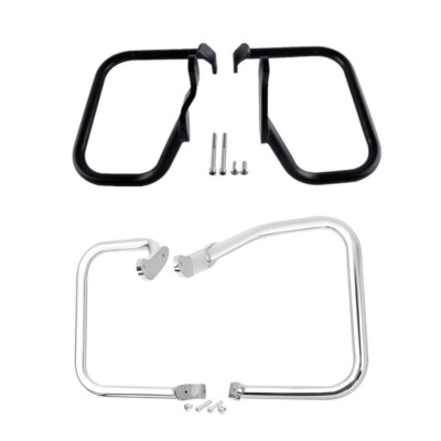 Rear Saddlebag Guard Rail Crash Bar Fit For Harley Softail FXST FXSTB ...