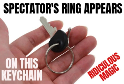 Ring To Keychain Magic Trick Appear Vanish Magician Street Illusion ...