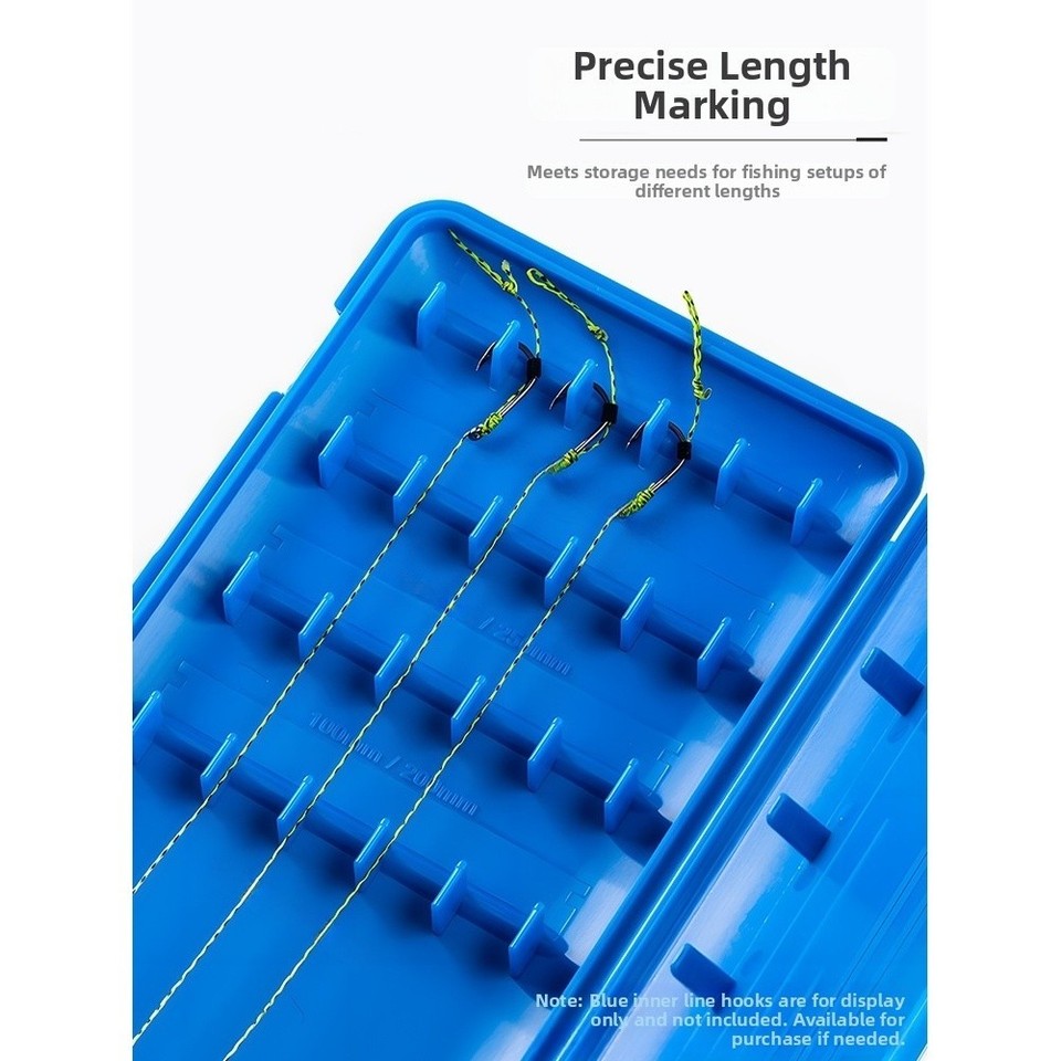 Dual Side Blue Carp Fly Fishing Line and Hook Storage Box with Compact ...