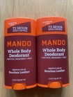 2-Pack - Mando Whole Body Deodorant - Smooth Solid - Bourbon Leather 2 ...