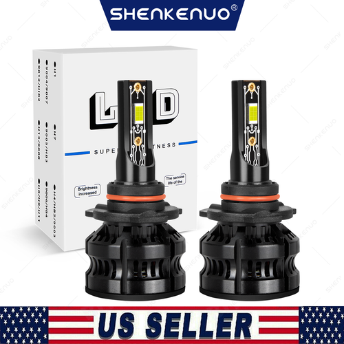 Shenkenuo 9005 HB3 LED Headlight CSP Bulbs Conversion Kit 6000K White ...