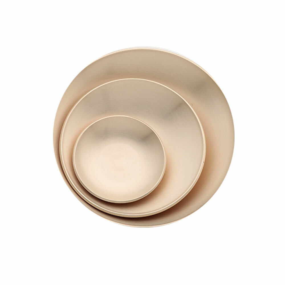 Ugiu Moon Plate Korean Traditional Royal Brass Bangjja Yugi Medium Size ...