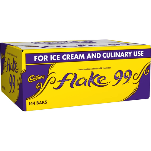 Cadbury Flake 99 for Ice Cream and Culinary Use. 1 Box of 144 Bars ...