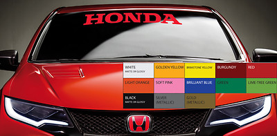 Honda Windshield Banner 30" x 3.5" Vinyl Sticker Decal Car Logo Racing ...