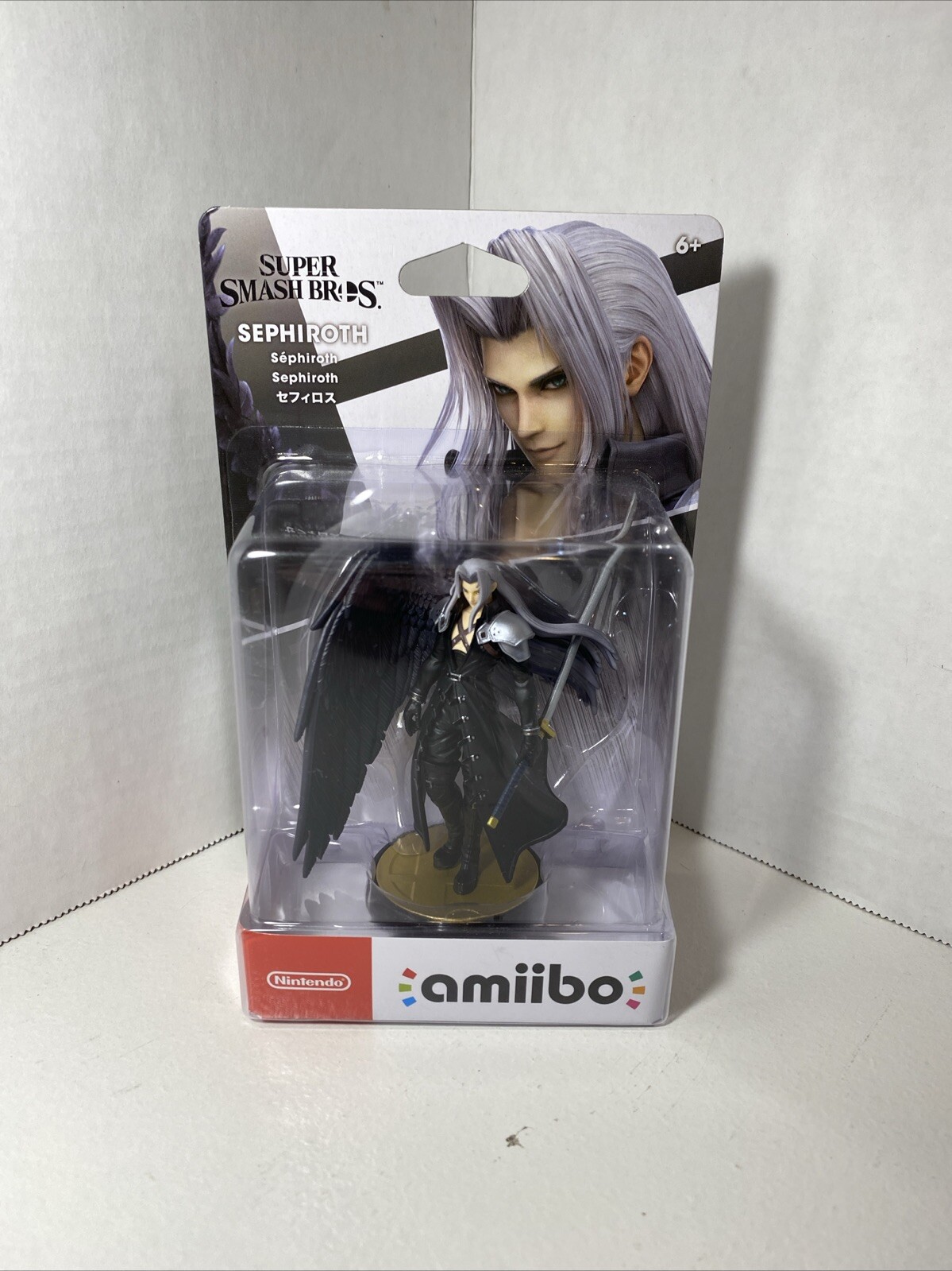 Sephiroth Amiibo Figure Super Smash Bros Final Fantasy VII Switch - New
