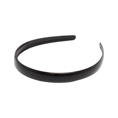 Plain Black Plastic Alice Band Hair Band Headband with Teeth 1.5cm (0.6 ...