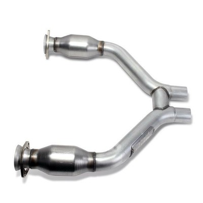 BBK 2015-2017 Mustang V6 Short Mid H Pipe W/ Convertors For Use W/ 1642 ...