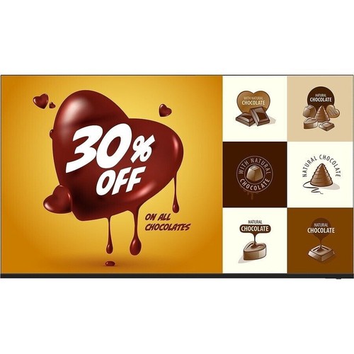 Sharp 4P-B65EJ2U 64.5" LED LCD Signage Display HDR 3840x2160 HDI- USB ...