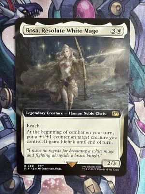 Magic The Gathering Final Fantasy Rosa, Resolute White Mage Extended ...