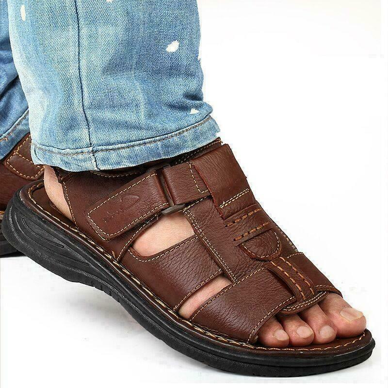 Men's Open Toe Sandals Casual Shoes Sports Comfort Beach Roman Oversize ...