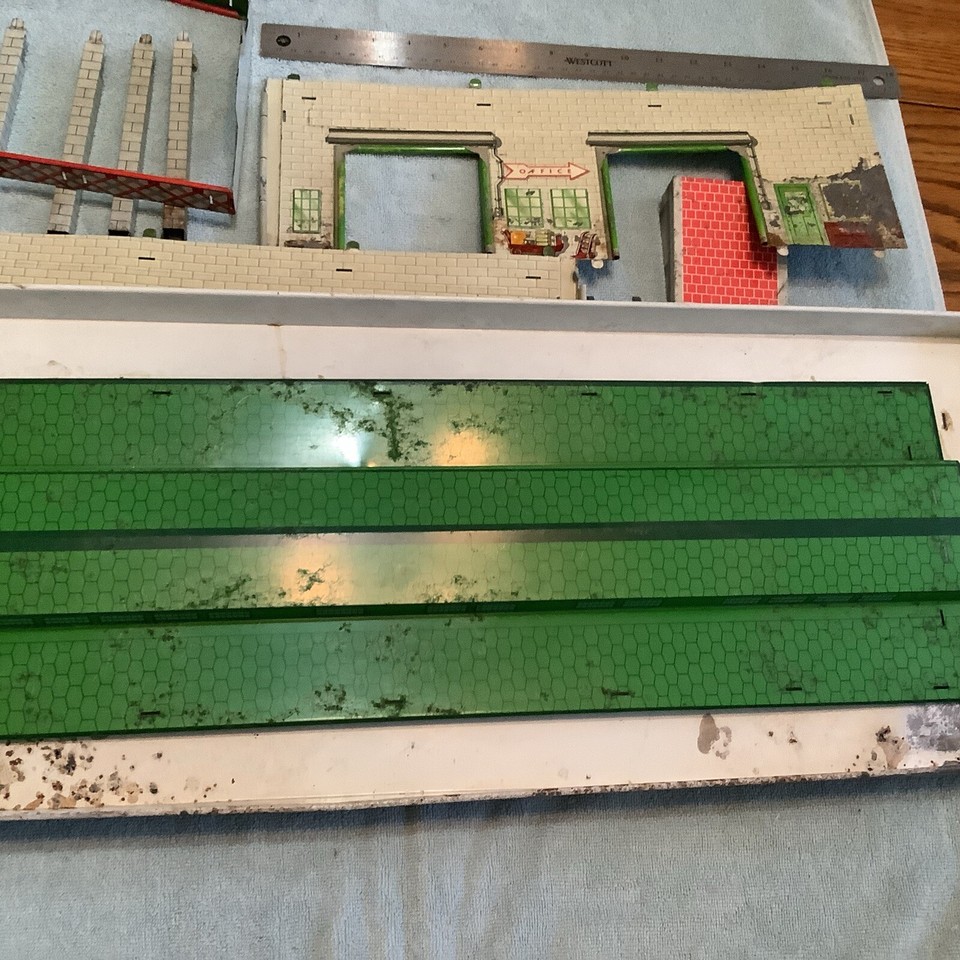 Marx Freight Terminal Tin Litho Train Station Toy Building Vintage ...