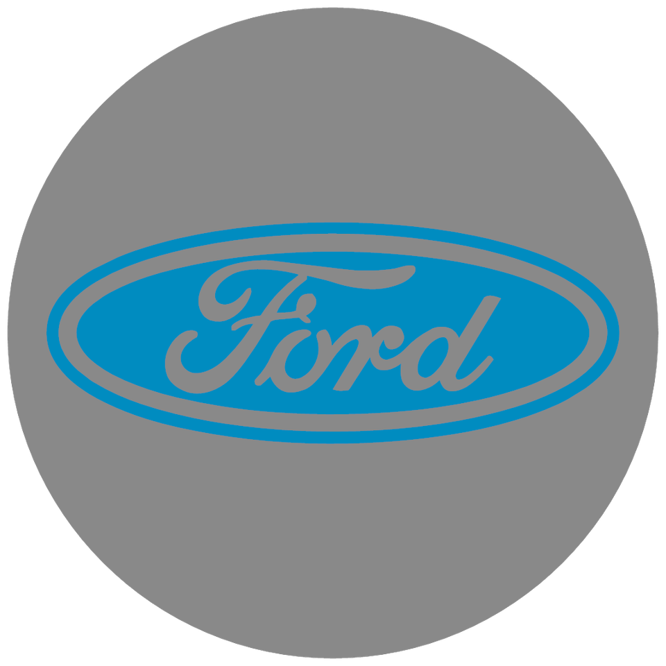 Ford Oval Wheel Center Cap 2.5" Overlay Decals Choose your Colors 5 in ...