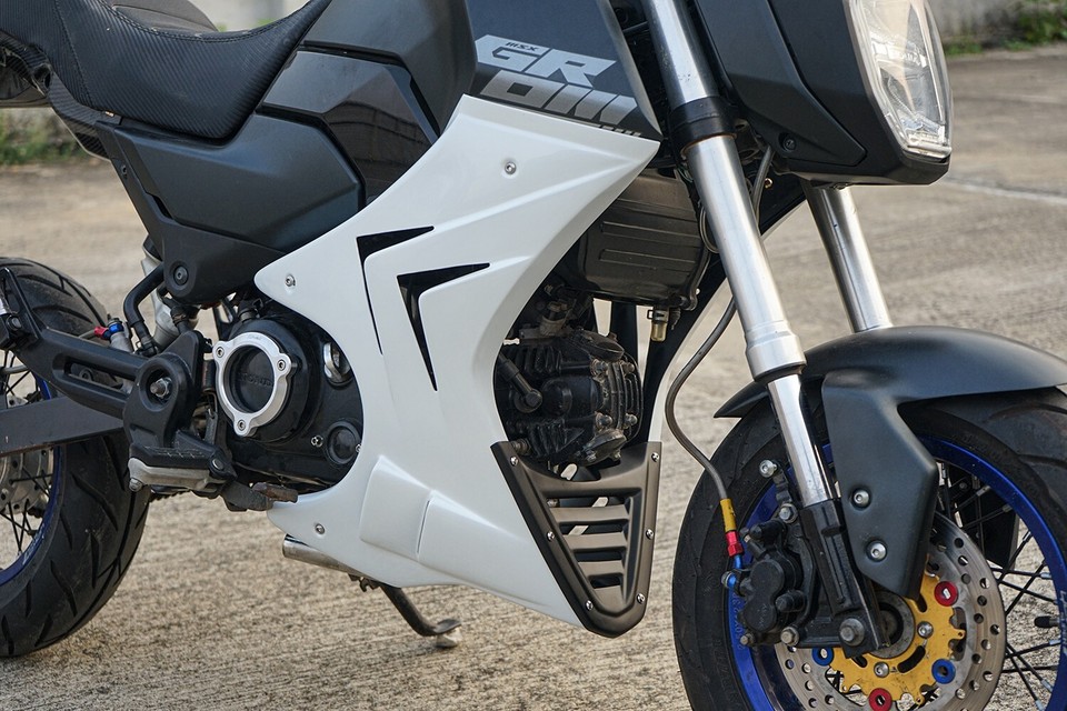 Custom Fairing Kit under Cowl Belly Pan Pearl White HONDA NEW MSX GROM ...