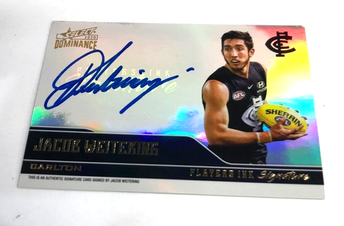 2020 Select AFL Dominance Players Ink Signature Card PIS3 JACOB ...