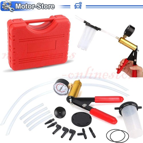 Manual Hand Vacuum Pump Car Pressure Tester Tool Brake Fluid Bleeder ...