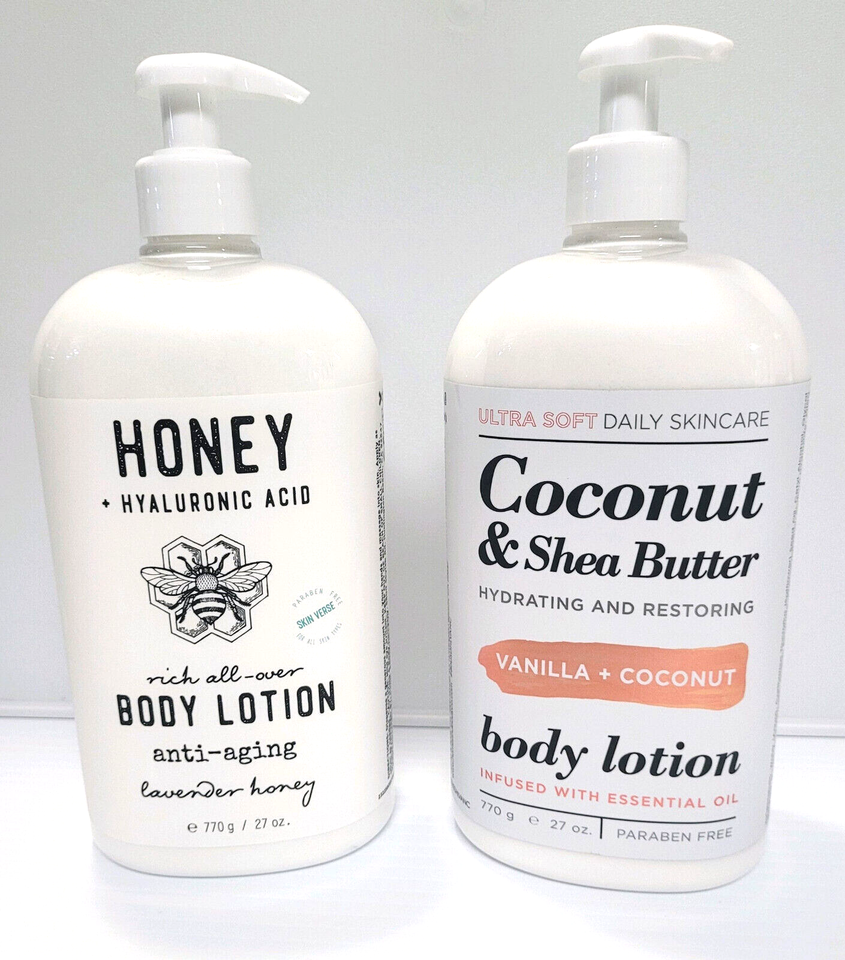 Coconut & Shea Butter, Vanilla + Coconut Body Lotion, 27 oz HOME & BODY ...