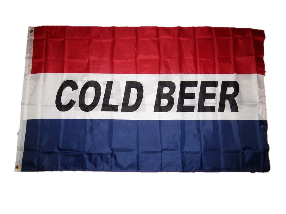 3x5 Advertising Cold Beer 2ply Double Sided Polyester Flag 3'x5' | eBay