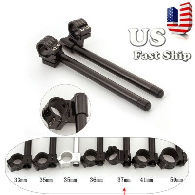 Universal 33-55mm Height Clip On clipon Riser Fork Handle Bar Handlebar ...
